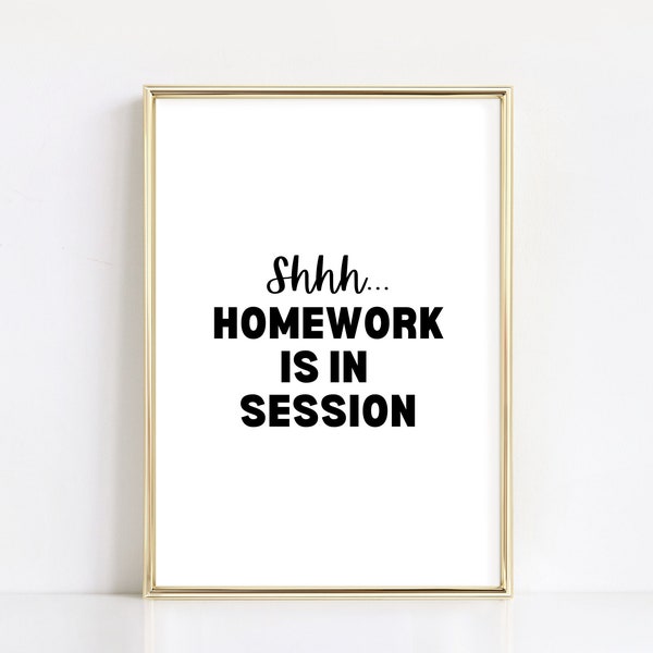 Homework Signs - Etsy