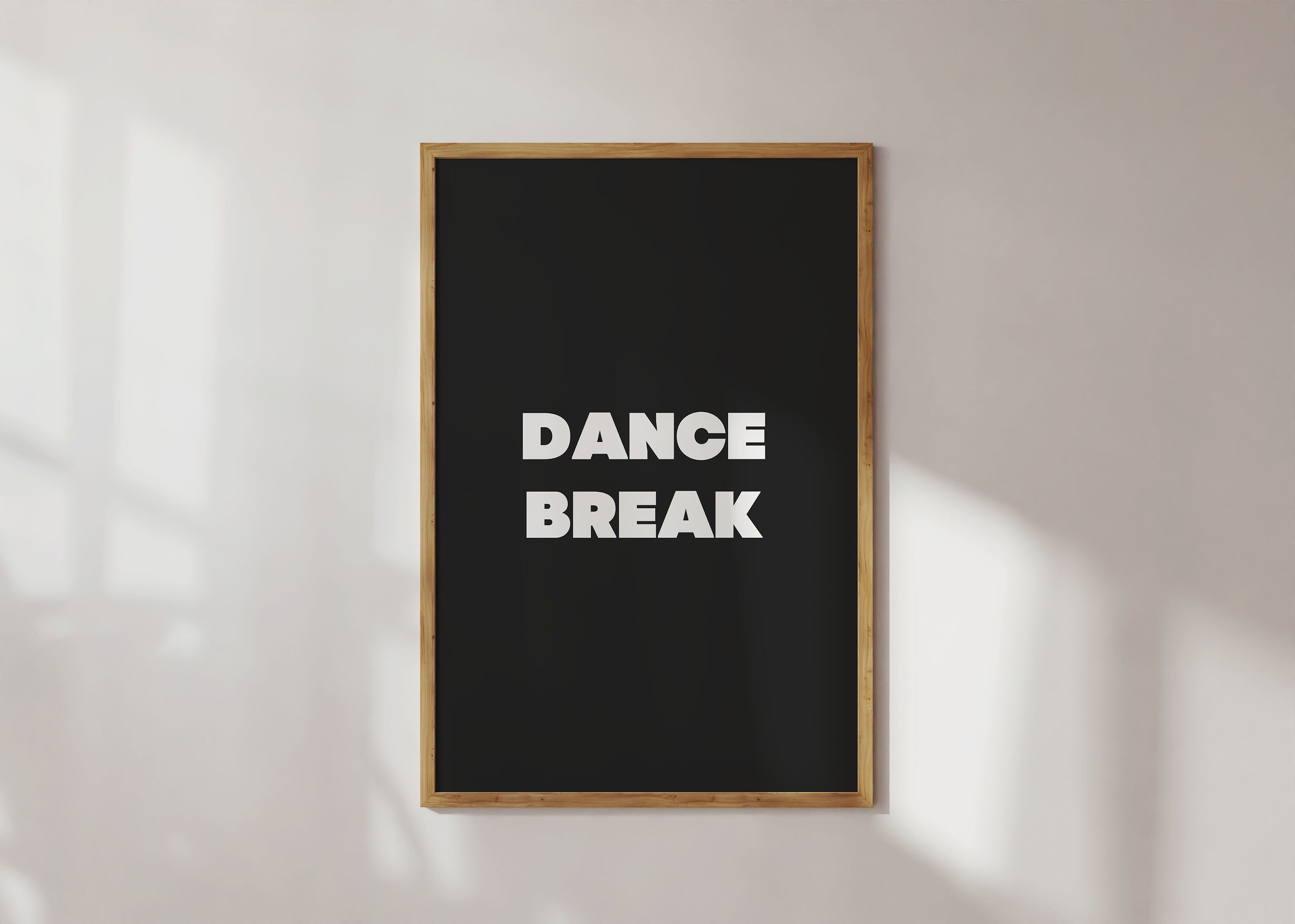 Dance Break Wall Art, Office Decor Printable, Self Care Poster, Kids ...