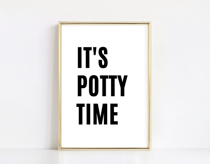 Printable Kids Bathroom Wall Art | Potty Training Print | Toilet Signs ...