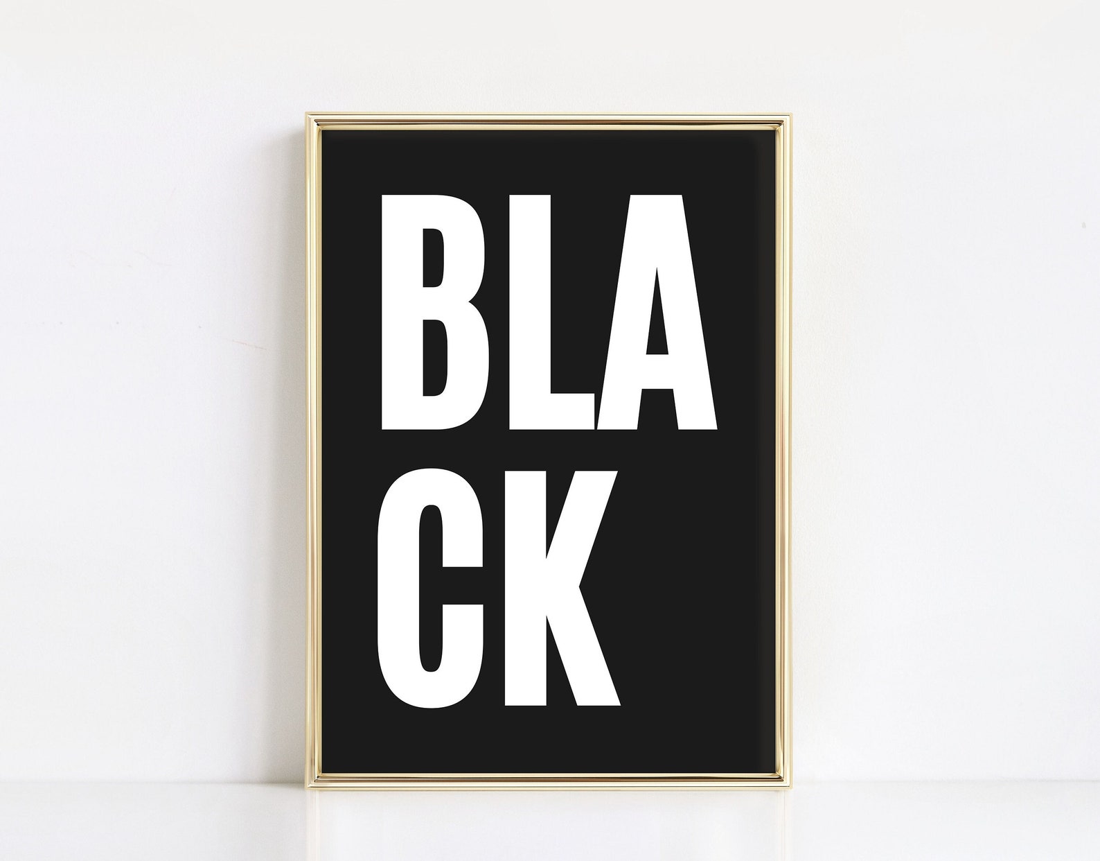 Black Word Art, Black History Month Printable, Wall Decor Print, Black ...
