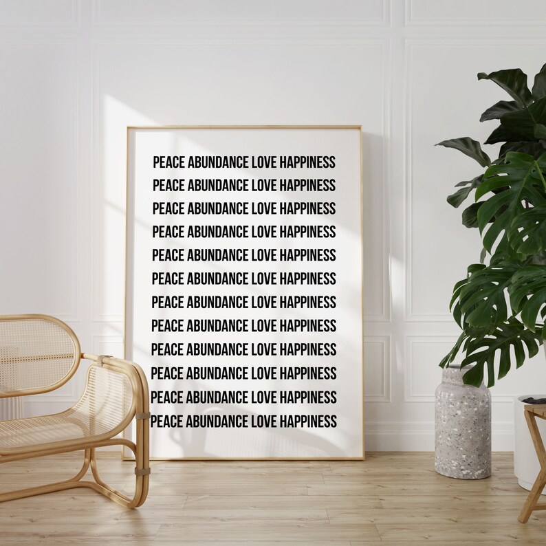 Manifestation Wall Art Printable, Affirmation Posters, Mindfulness ...