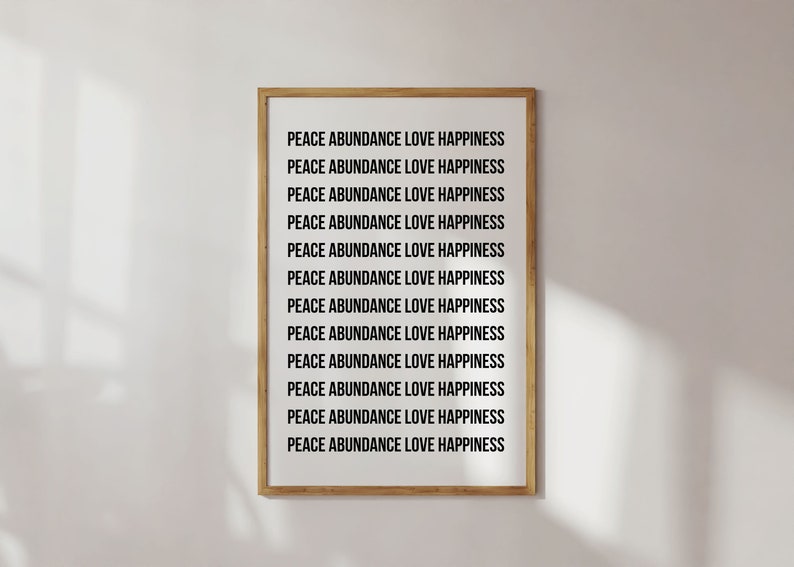 Manifestation Wall Art Printable, Affirmation Posters, Mindfulness ...
