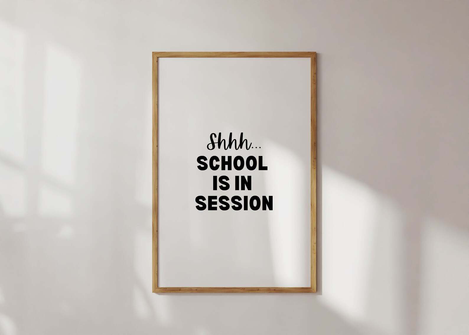 School is in Session Sign, Homeschool Classroom Poster, Classroom Wall ...