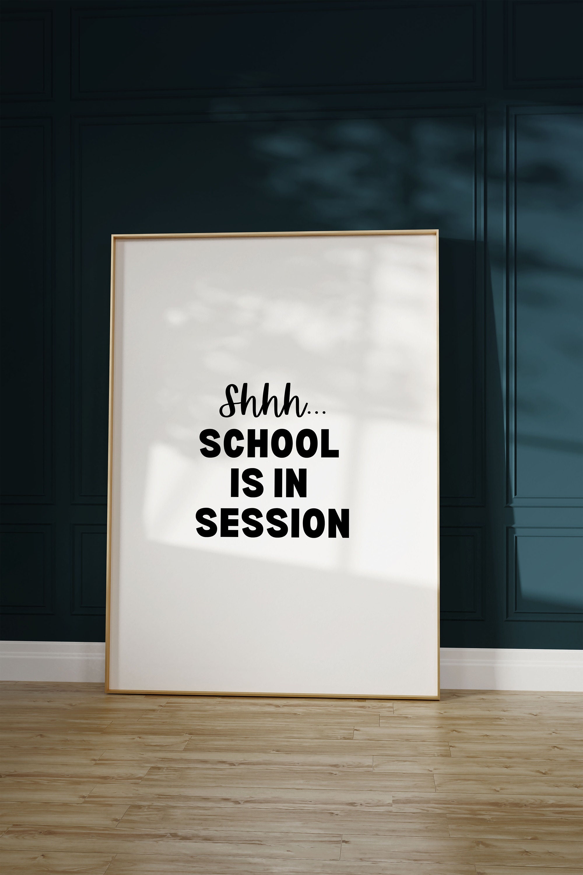 School is in Session Sign, Homeschool Classroom Poster, Classroom Wall ...