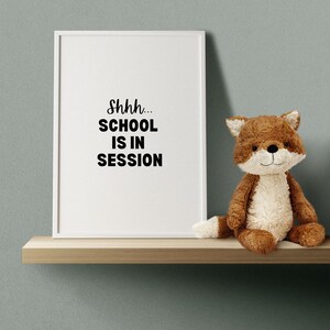 School is in Session Sign, Homeschool Classroom Poster, Classroom Wall ...
