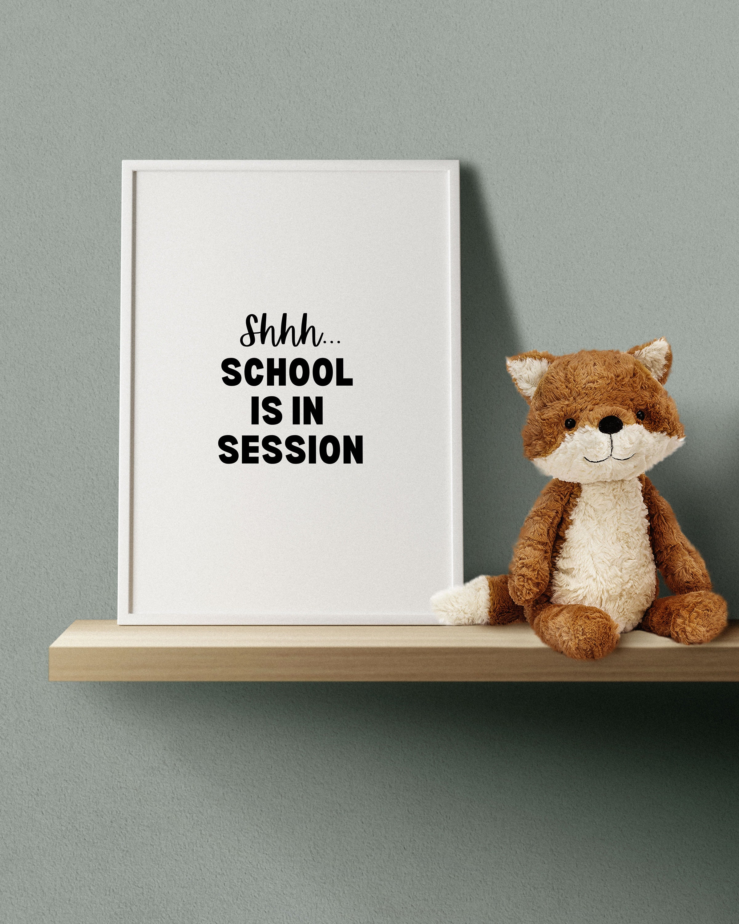 School is in Session Sign, Homeschool Classroom Poster, Classroom Wall ...