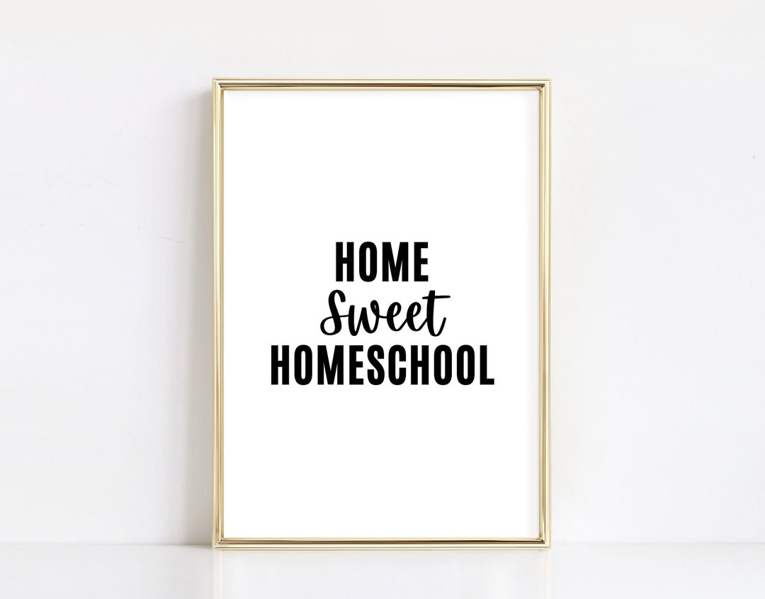 Home Sweet Homeschool, Black and White Classroom Decor, Home School ...
