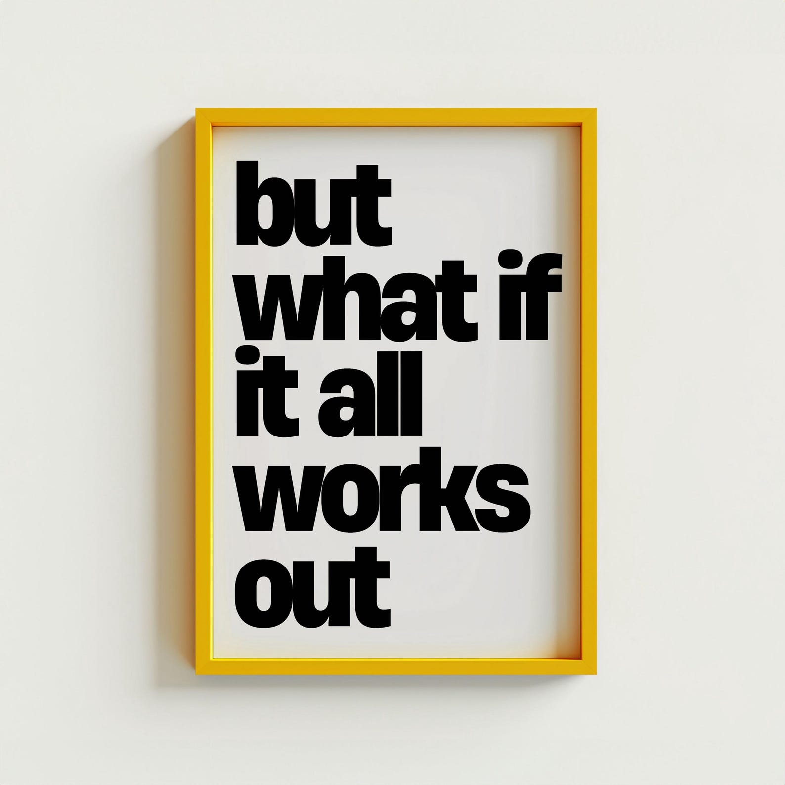 But What If It All Works Out Wall Art, Black and White Printable ...