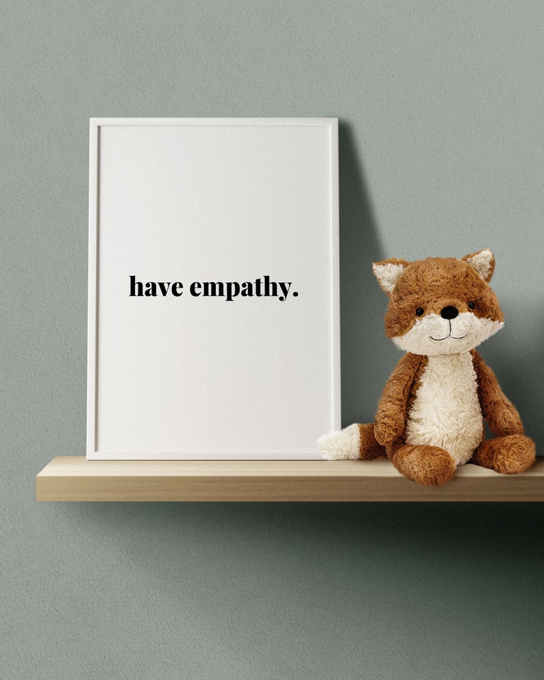 Have Empathy Wall Art, Mindfulness Poster, Minimalist Decor Printable, Office Wall Art ...
