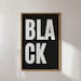 Black Word Art, Black History Month Printable, Wall Decor Print, Black ...