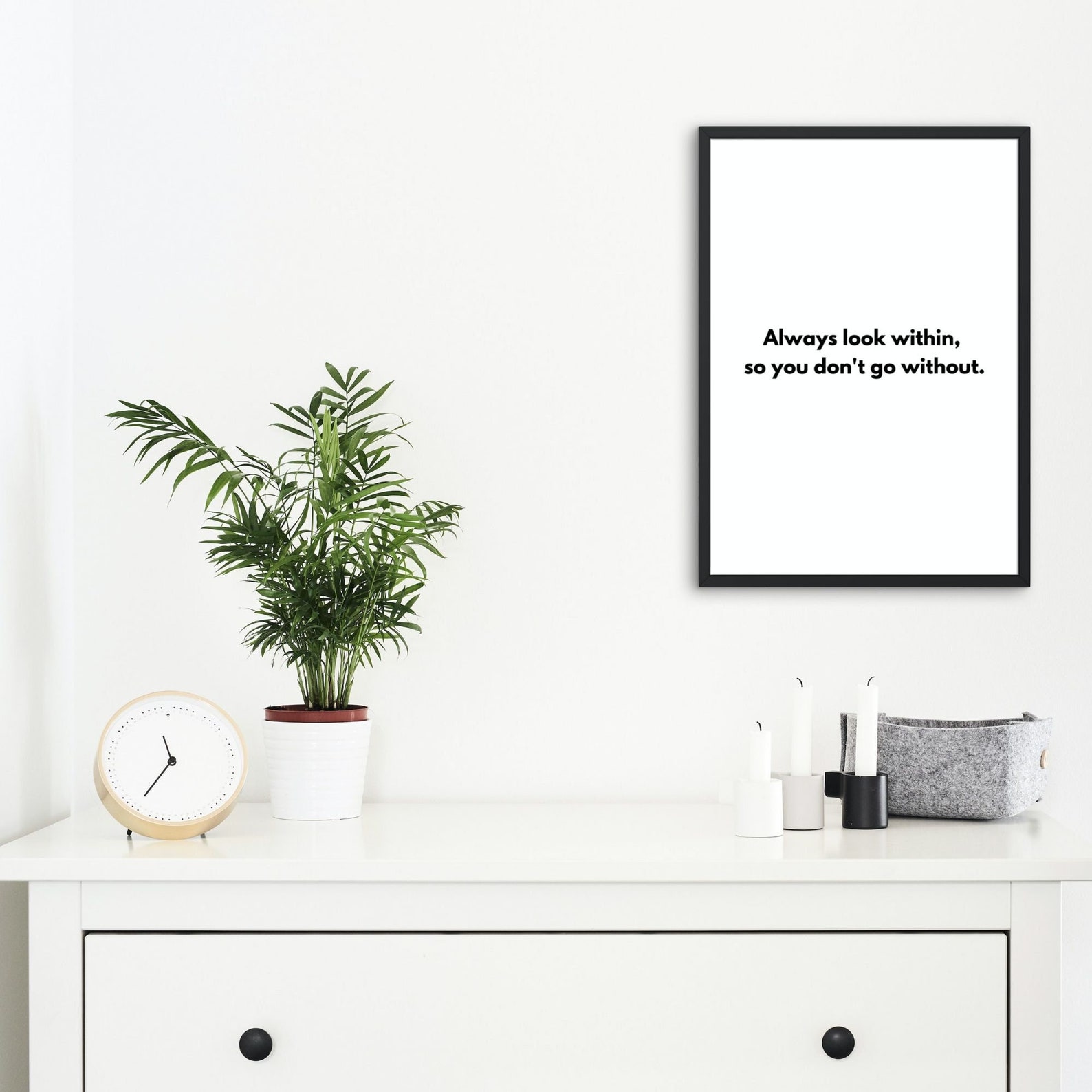 Always Look Within Self Reflection Quote Instant Download - Etsy