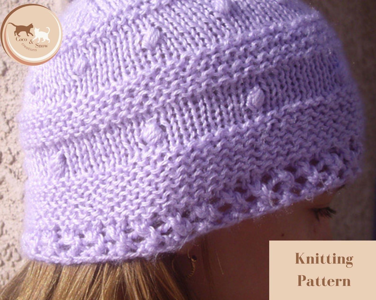 Knitting Pattern: Lele's Lilac Beanie Hat - Etsy