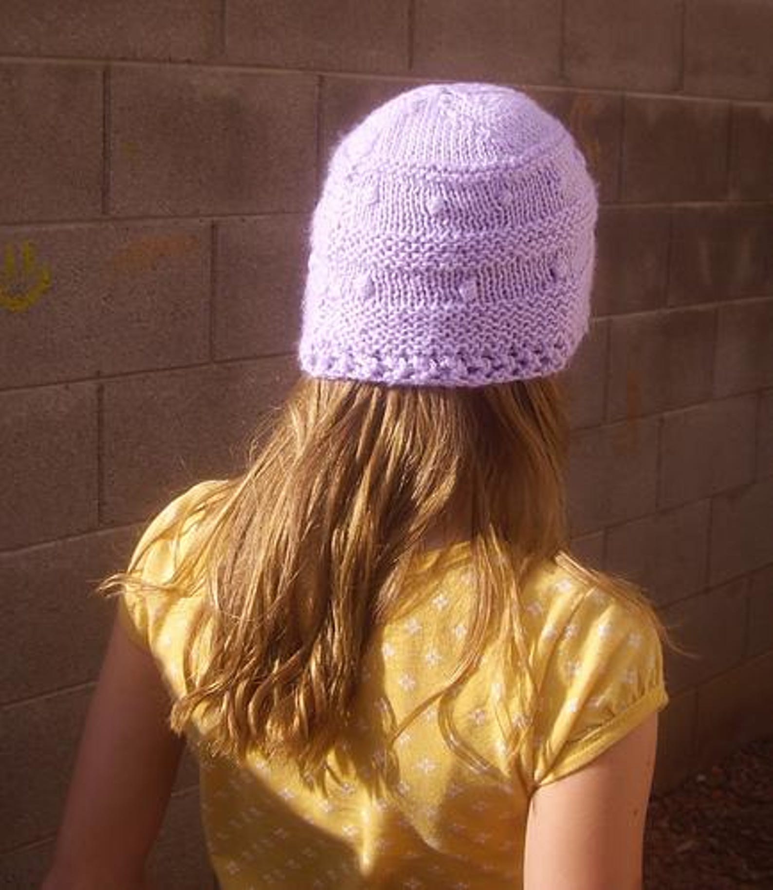 Knitting Pattern: Lele's Lilac Beanie Hat - Etsy