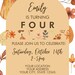 Fall Themed Birthday Invitation Template for Any Age - Etsy