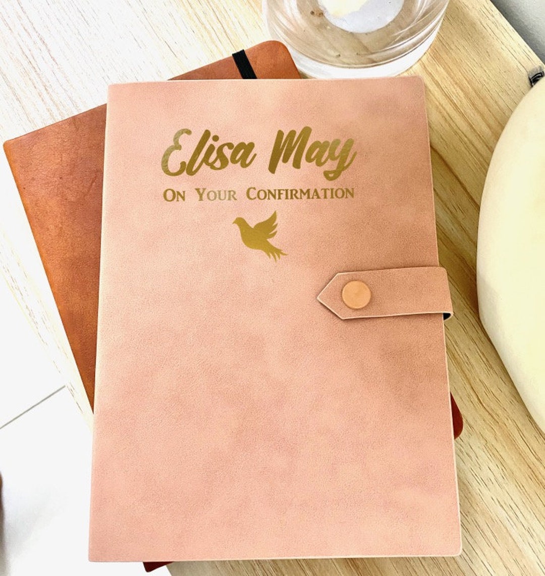 Customised Confirmation Gift - Personalised Notebook - Etsy