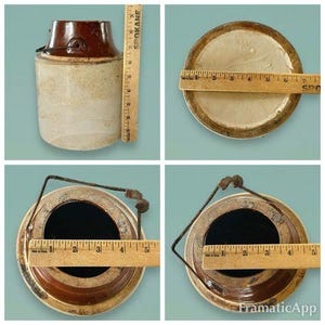 Antique Stoneware Canning Crock - 8.75" Snap Lock Bail Wire - Etsy
