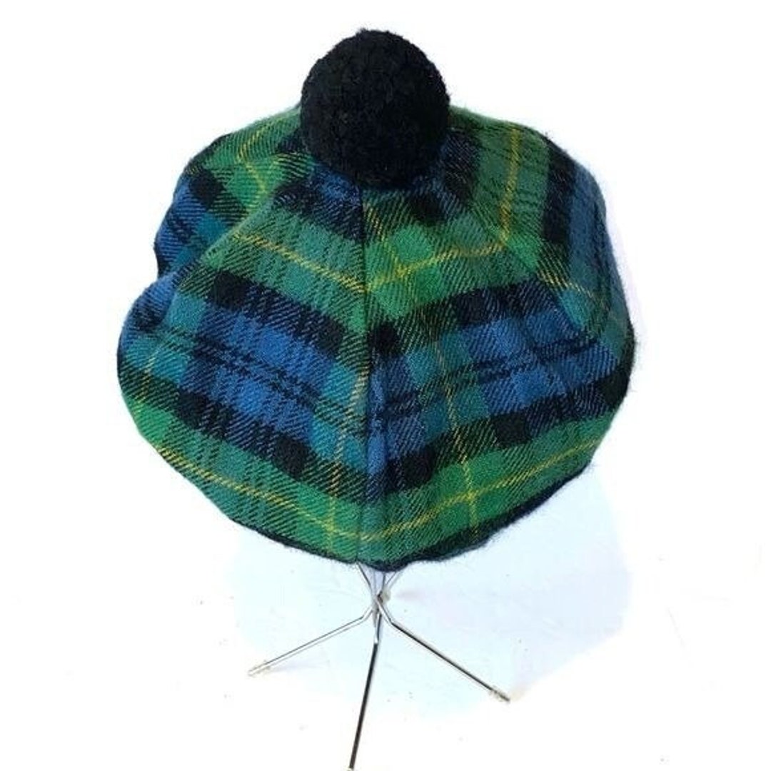 NWT Edinburgh Old Town Weaving Co Plaid Wool Golf Cap Made in Scotland ...