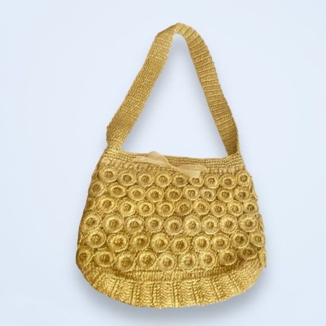 Vintage 1960s Woven Citrus Shoulder Tote Bag - Etsy