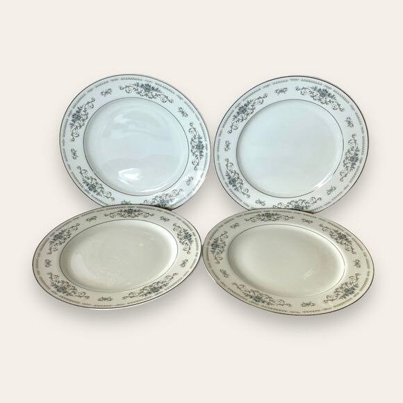 Vintage Wade Fine Porcelain China DIANE Set of 4 10.25 Dinner Plates - Etsy