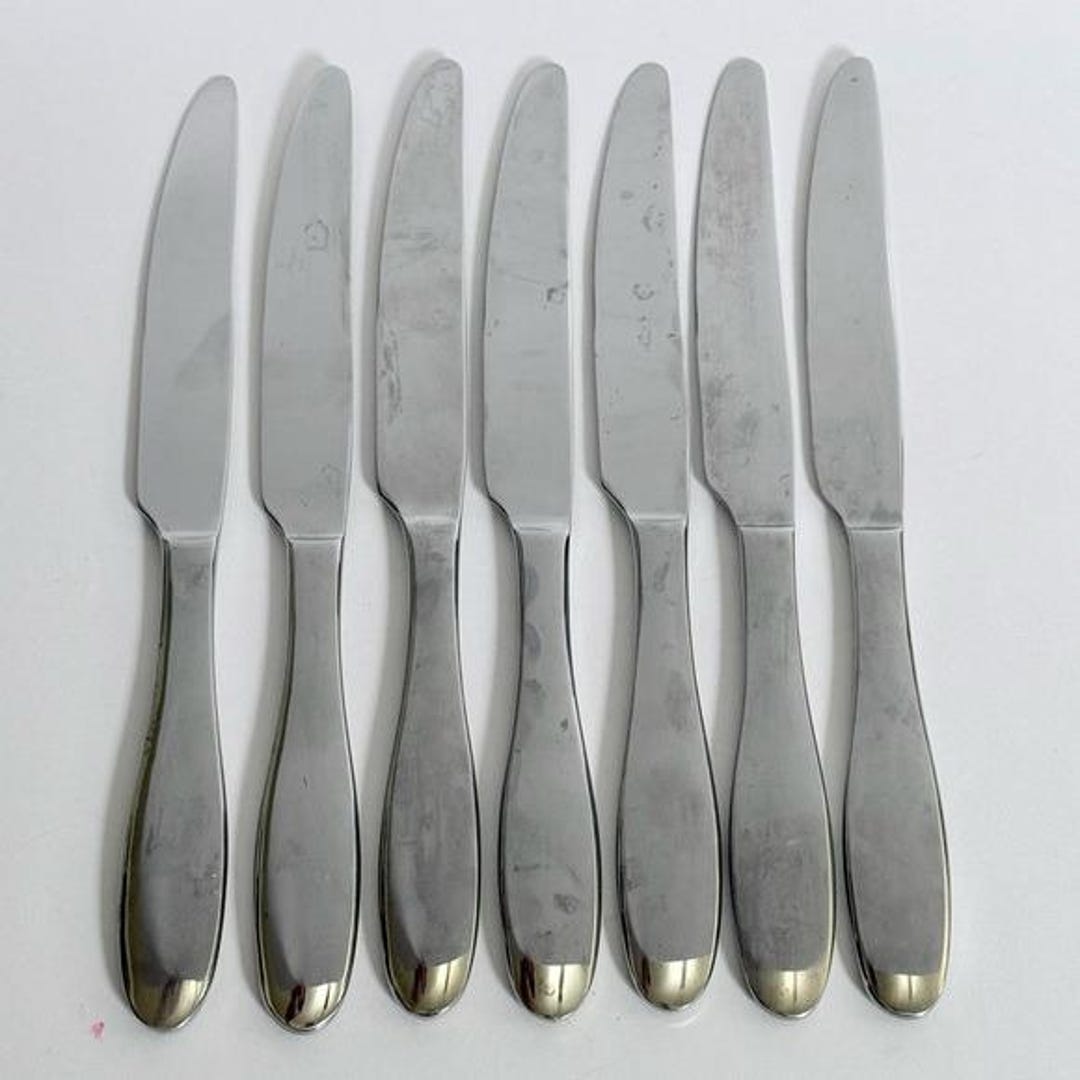 Mikasa Hamilton Set of 7 New French Solid Handled Knives - Etsy