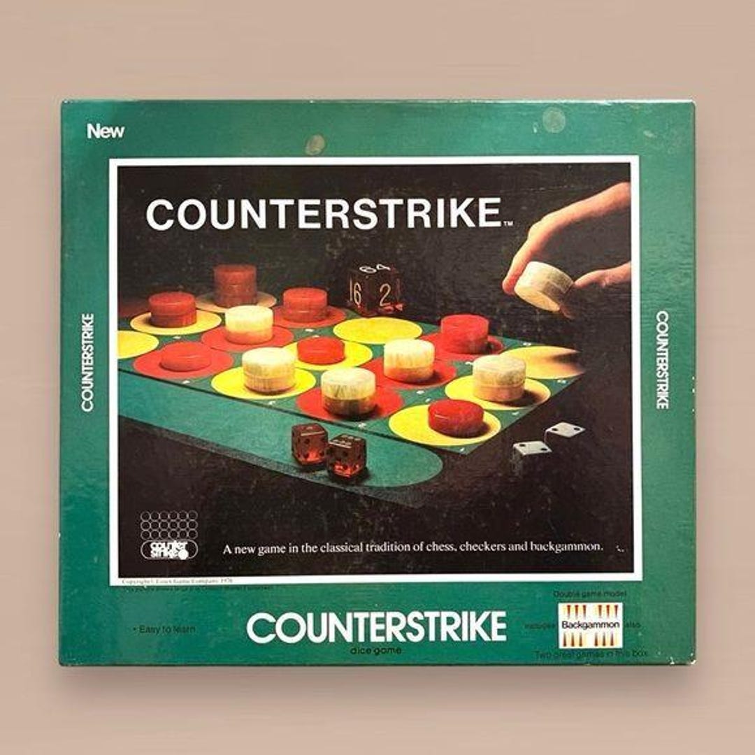 1976 Vintage Counterstrike & Backgammon Double Game Complete by Essex Corp - Etsy