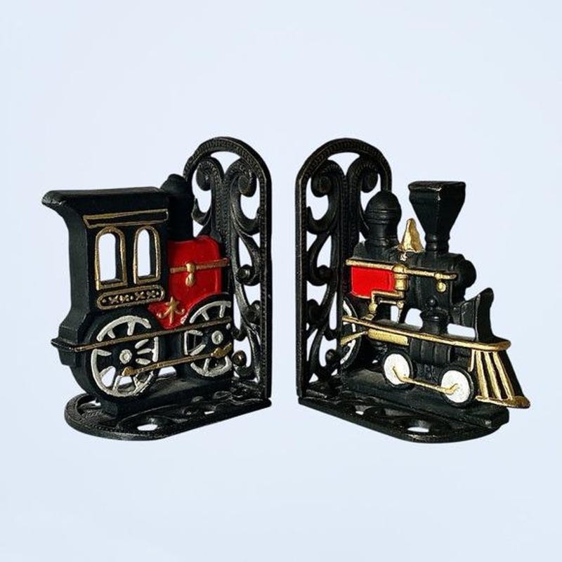 Train Bookends - Etsy