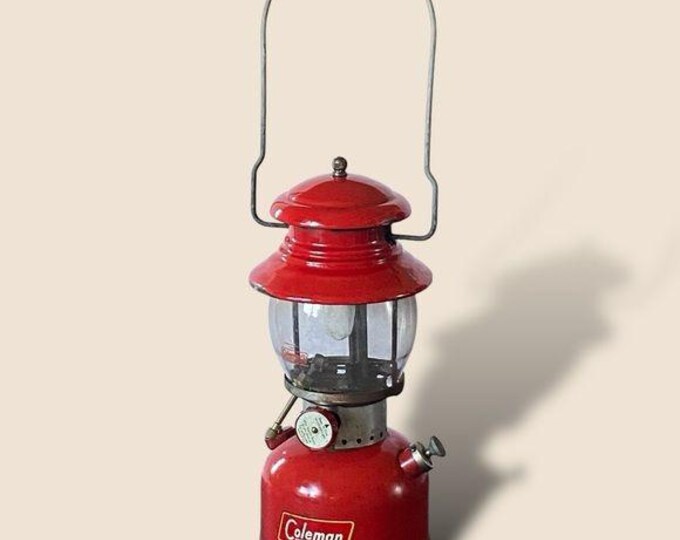 Vintage Coleman Lantern Model 200A Red Enamel 1959 Camping Outdoor - Etsy