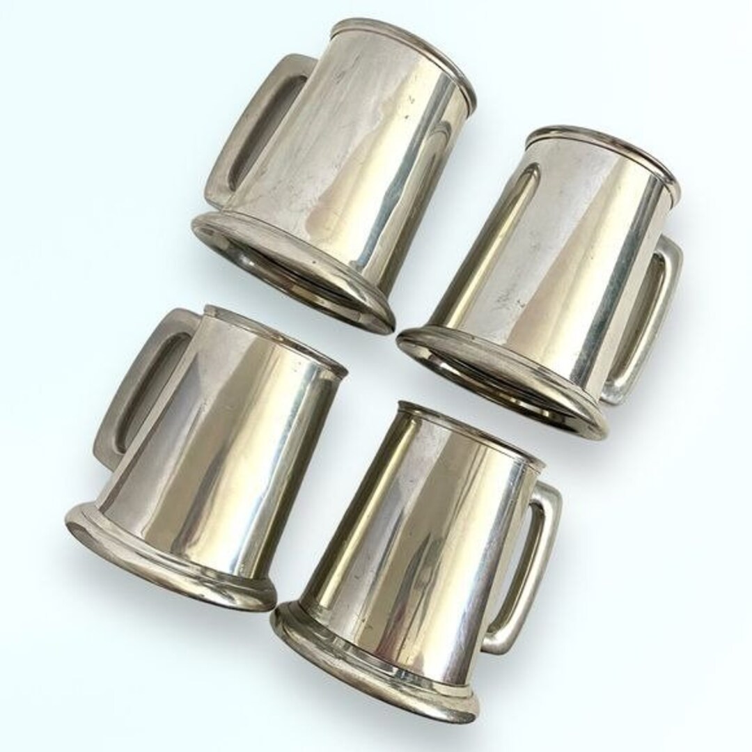 Vintage Raimond Viners of Sheffield England English Pewter Glass Bottom ...
