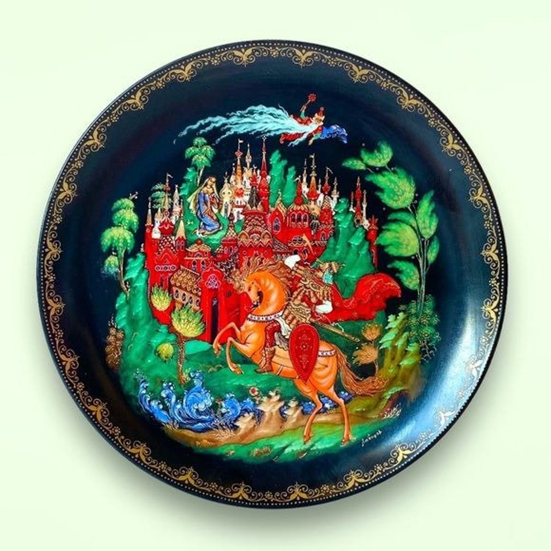 Vintage 1988 Russian Story Fairy Tale Plate Tianex Bradford Exchange - Etsy