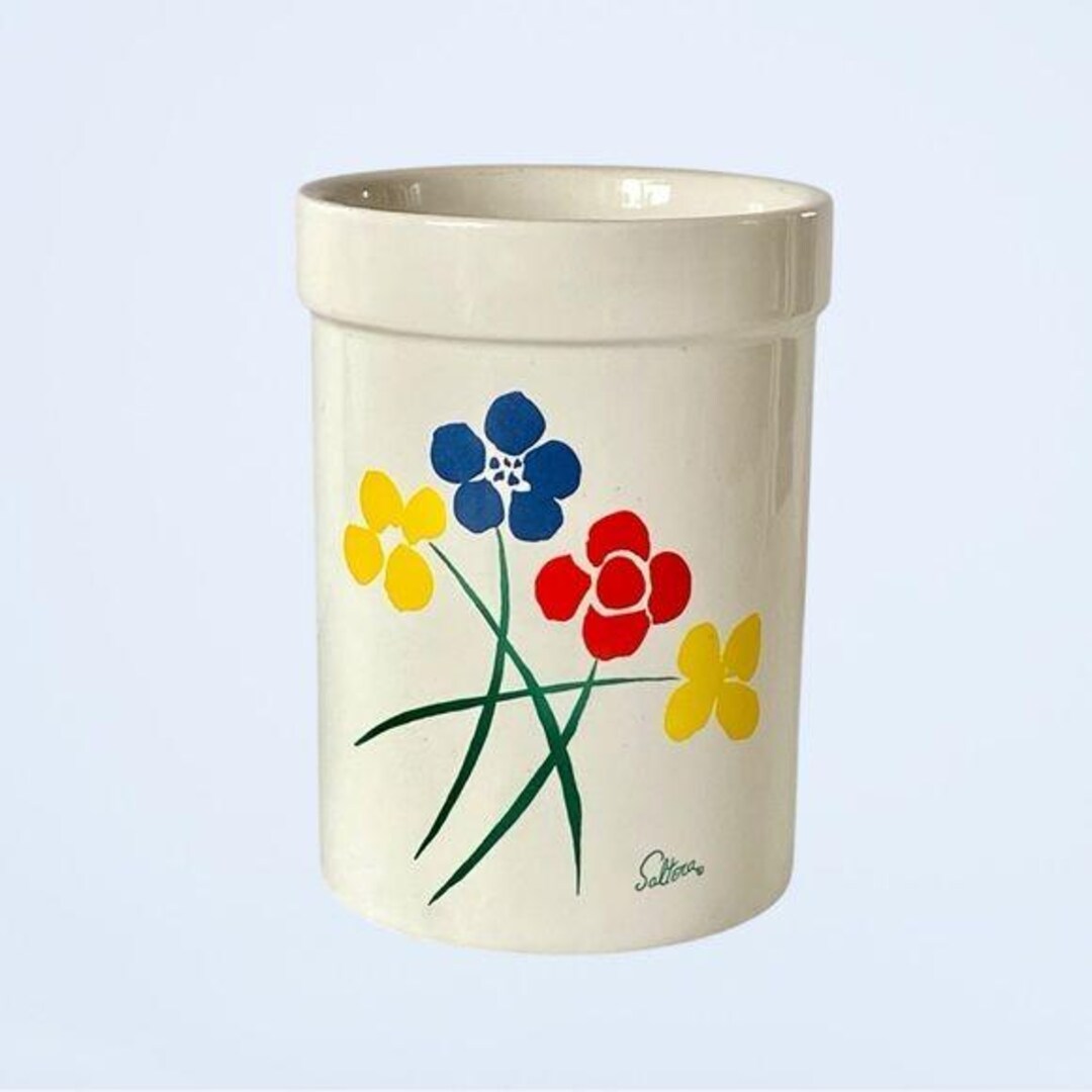 Saltera Designs Flowers Vintage Kitchen Storage Canister Retro - Etsy