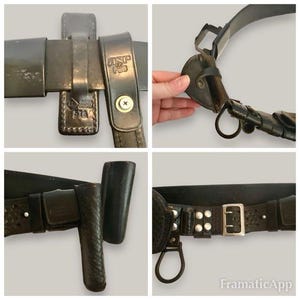 Vintage All Leather Law Enforcement Police Security Tactical Belt Rig ...