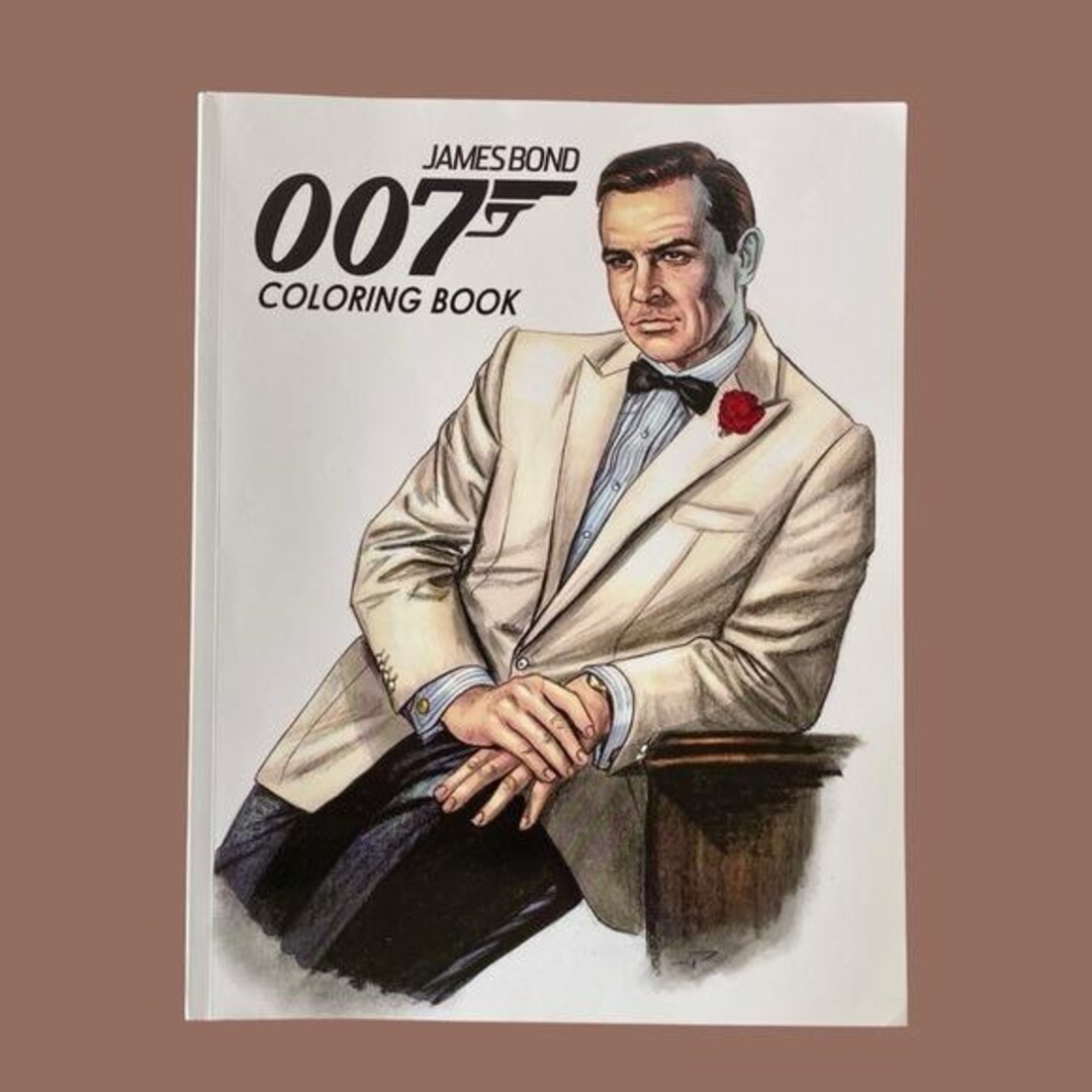 NEW James Bond 007 Coloring Book - Etsy