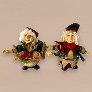 Wayne Kleski Catherine’s Collection Elf Jester Dolls 8” Set 2 Retired ...