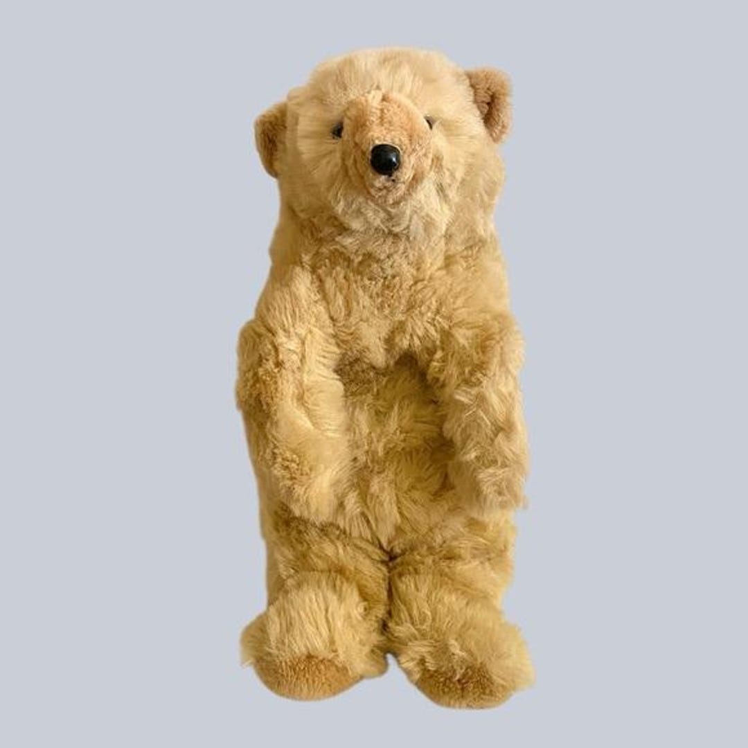 Folkmanis Folktails Brown Bear Puppet Plush 20” USA Furry Folks Stuffed ...