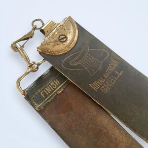 Barber Razor Strops Set of 2 Vintage 2-piece Leather Strops Sharpen ...