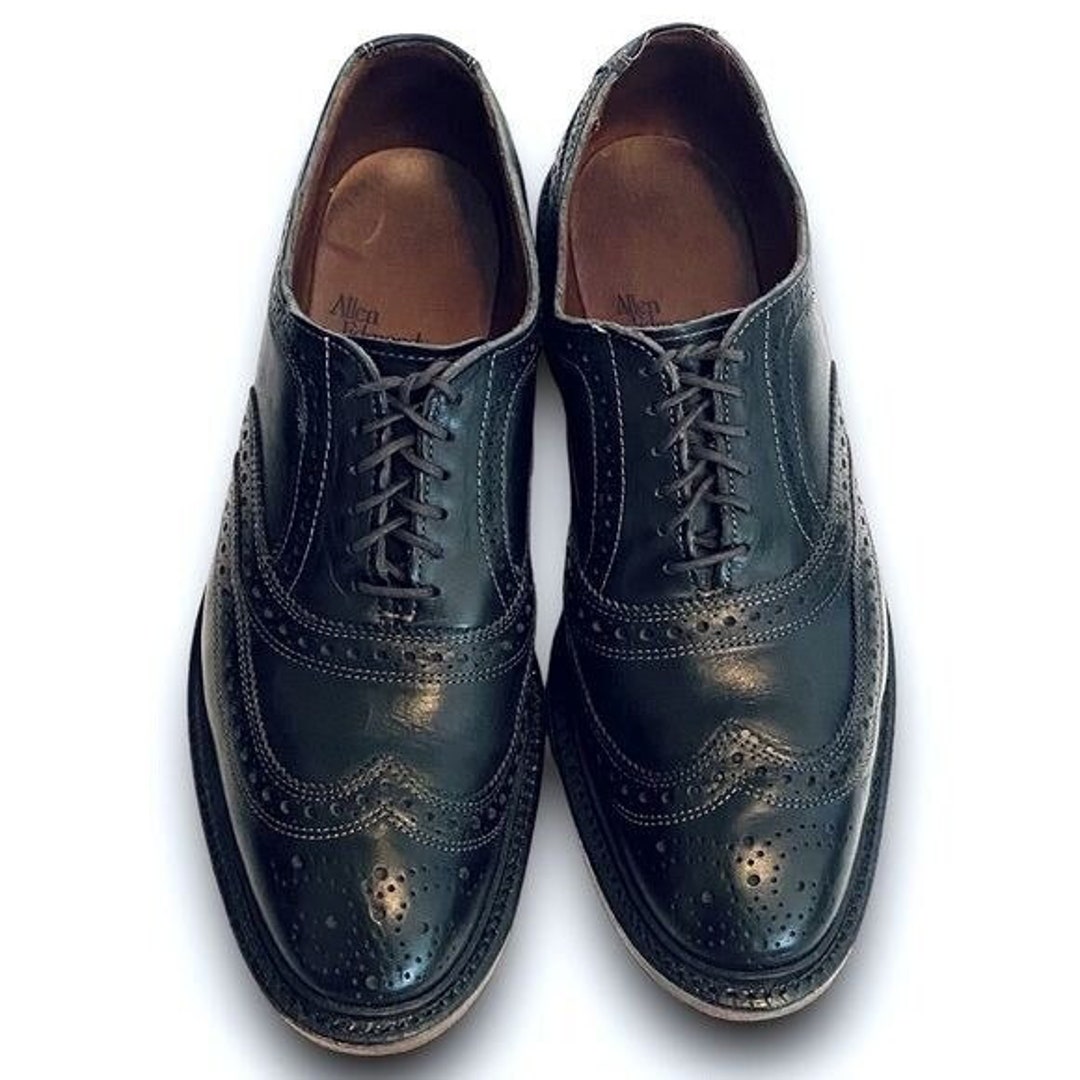Allen Edmonds Mctavish Wingtip Oxford Brogue Dress Shoe Black Leather ...