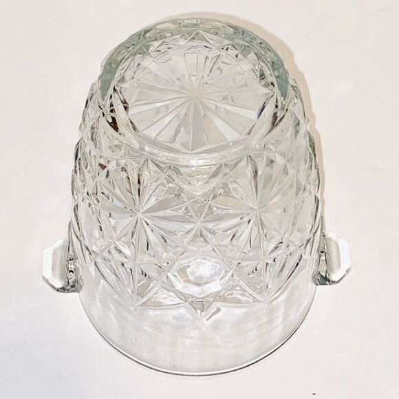 Vintage Crystal Ice Bucket Diamond Starburst - Etsy