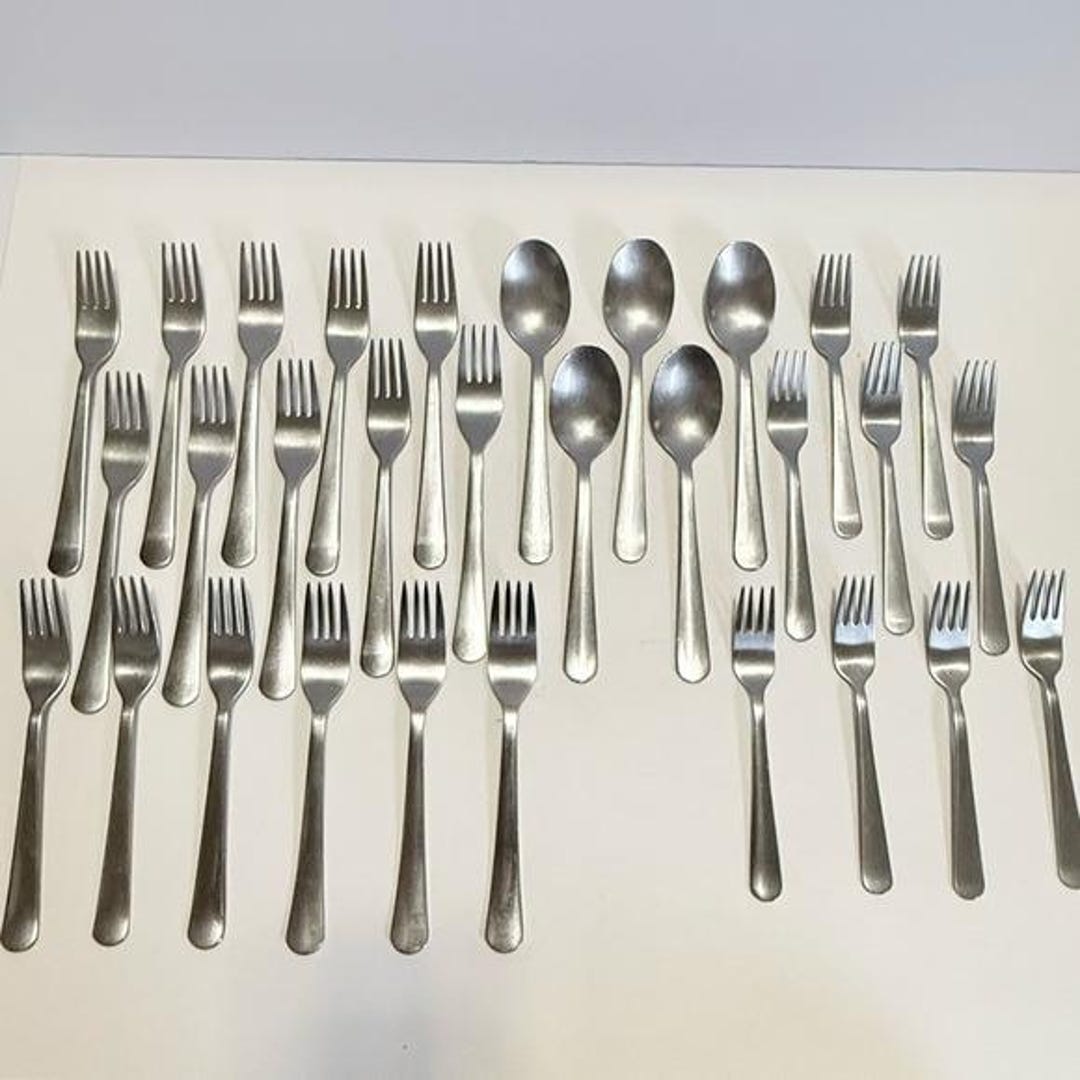 IKEA “dragon” Stainless Steel Flatware – 30pc Set, Forks & Spoons ...