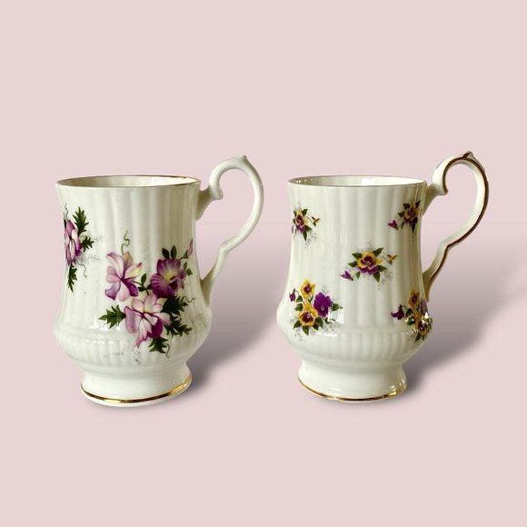 Royal Windsor Fine Bone China Set of 2 Tea Cups Made in England - Etsy