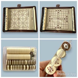 Globe Master Games Vintage Travel 15 Game Case Complete Magnetic ...