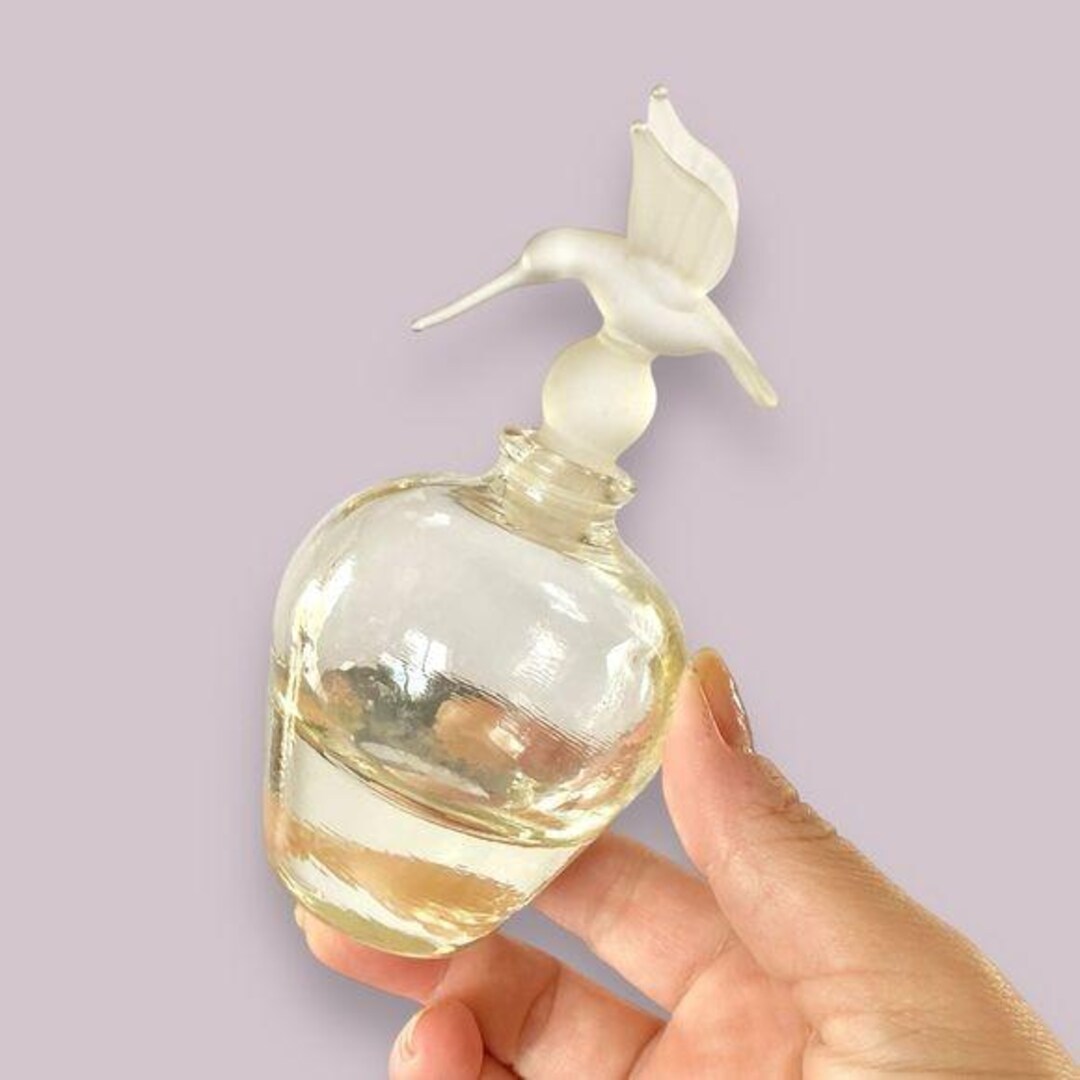 Glass Hummingbird Perfume Bottle - Etsy
