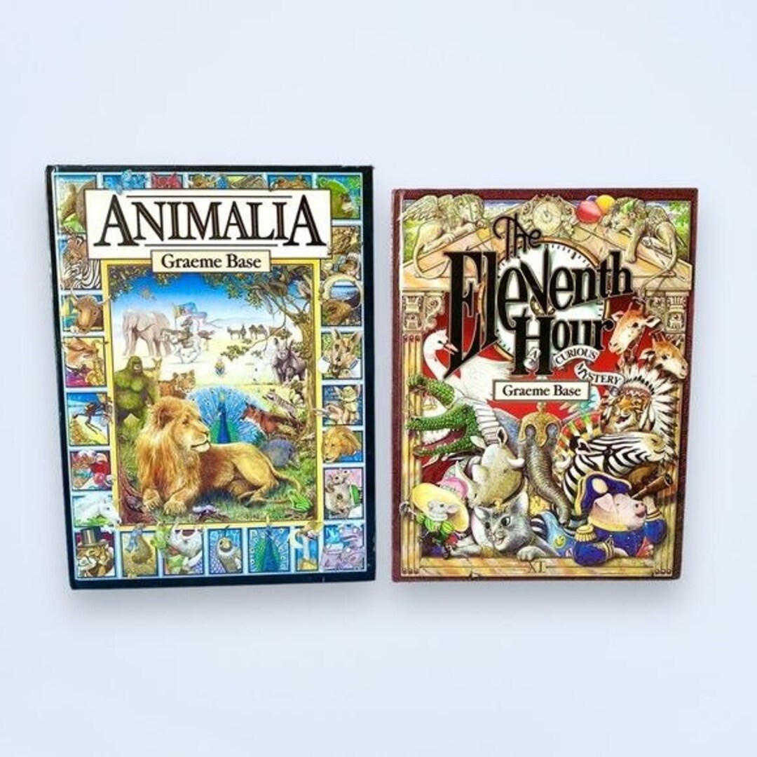 Vintage Graeme Base 1987 “animalia” and 1988 “the Eleventh Hour ...