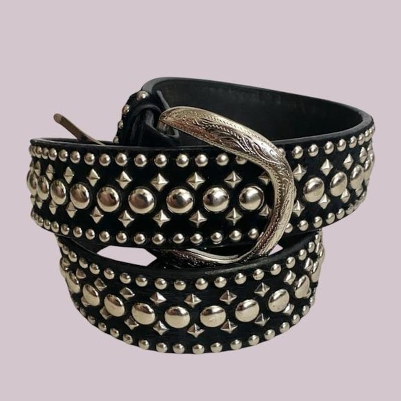 Studded Belt - Etsy