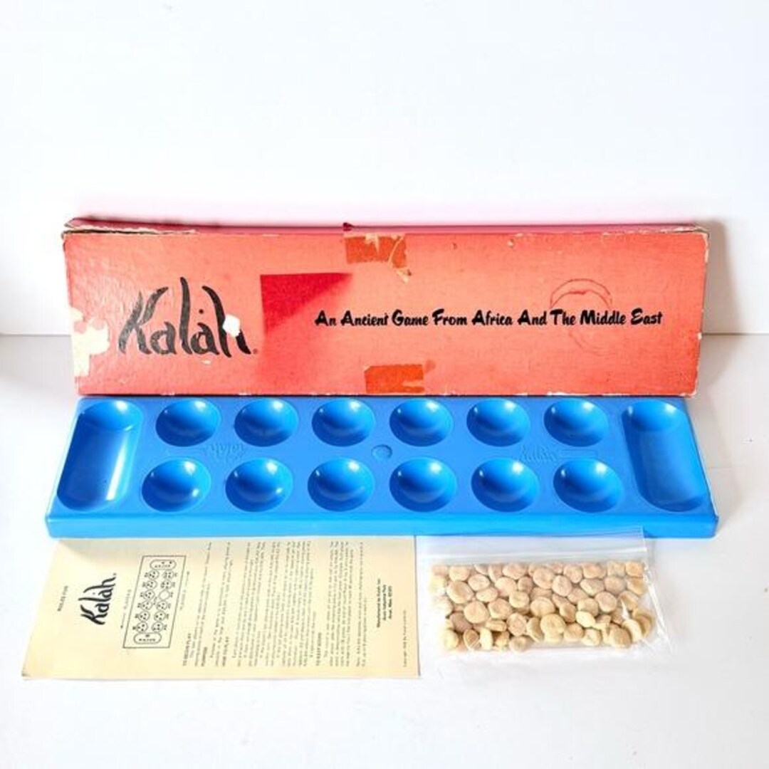 Vintage 1958 Kalah (mancala) Strategy Game Original Seeds ...