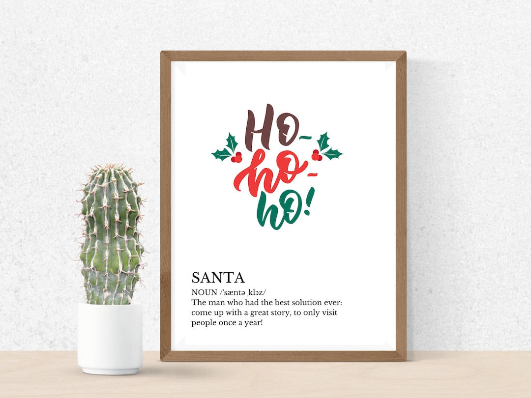 Printable Christmas Poster, Easy Christmas Gift, Holiday Printable ...