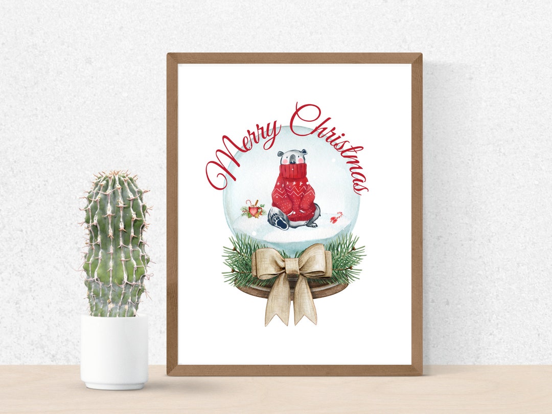Christmas Wall Art, Christmas Printable Art, Christmas Print, Christmas ...