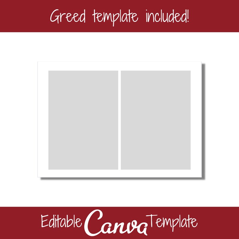 CANVA Christmas Menu Template, Christmas Menu, Editable Christmas Menu ...