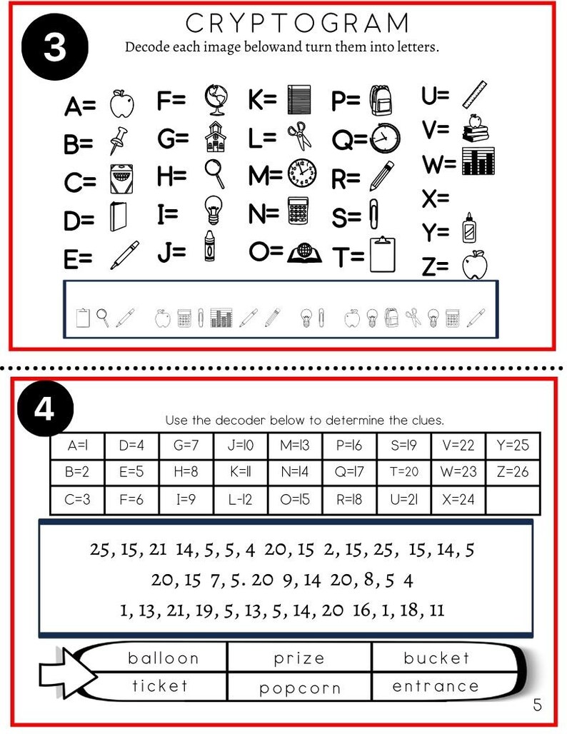 Escape Room for Kids, Printable DIY Party Game, Birthday, Amusement ...