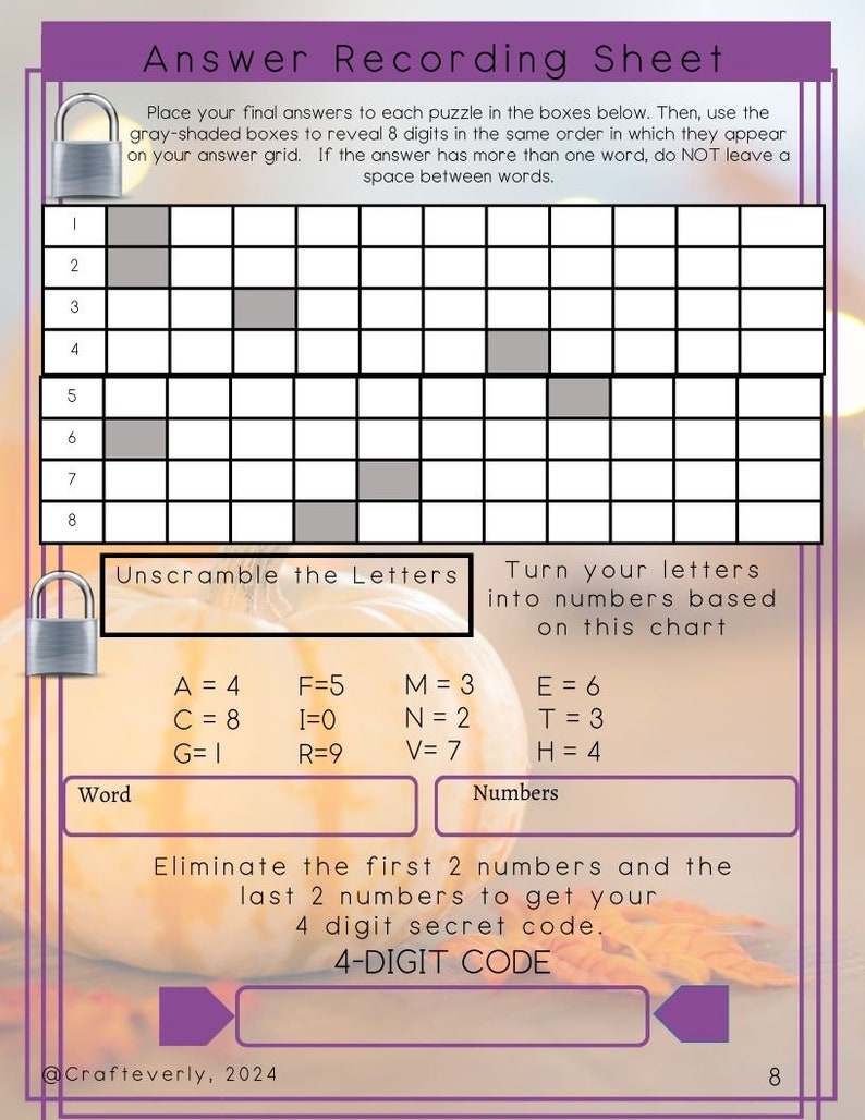 Escape Room for Kids, Printable DIY Party Game, Halloween Themed Escape ...