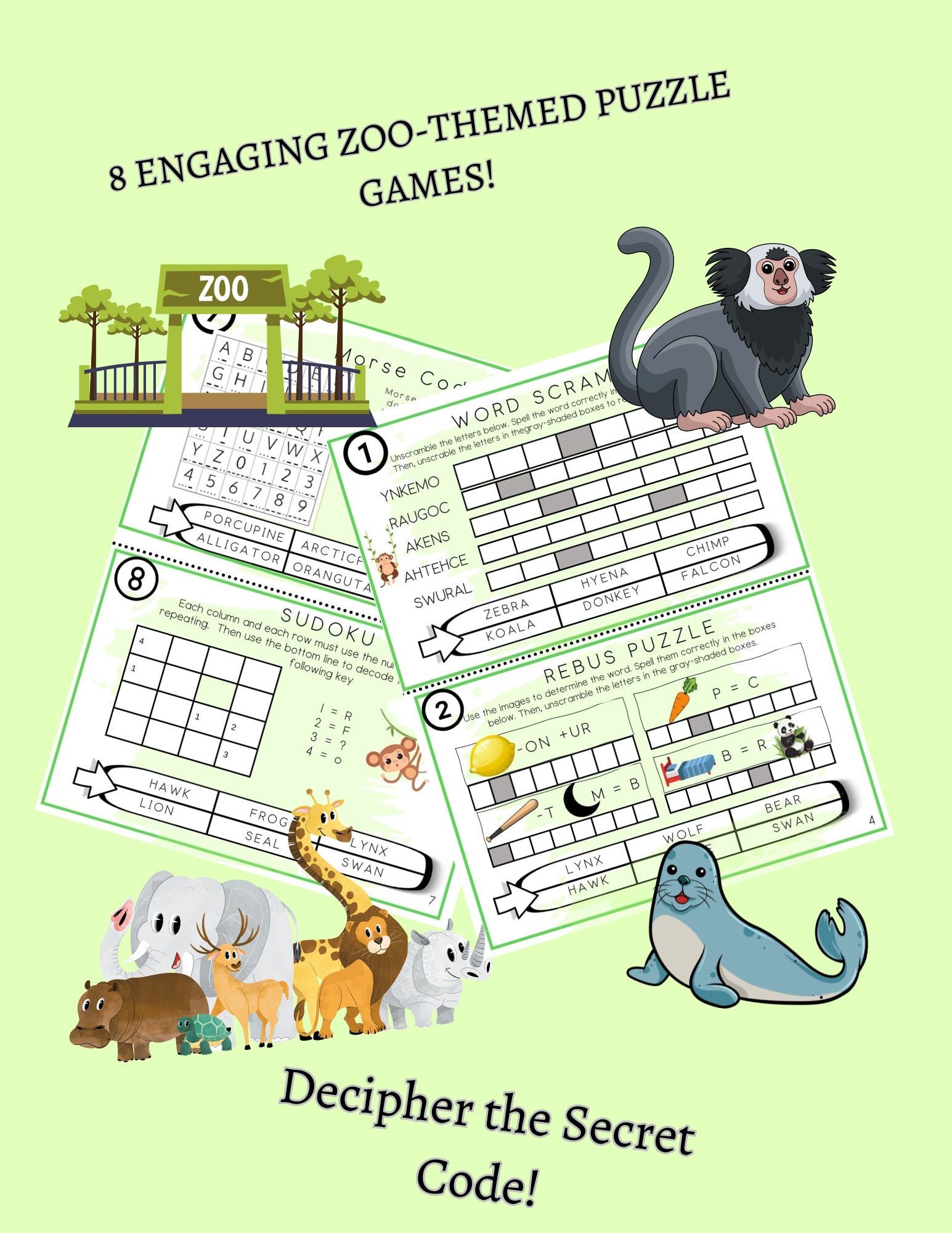 Printable Escape Room for Kids, Printable Party Game, Birthday Party ...